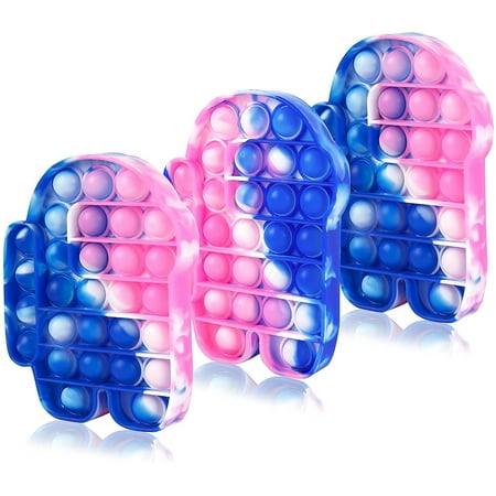 3 Pack Pop Fidget It Toy, Its Popper Push Squeeze Sensory Bubble ...