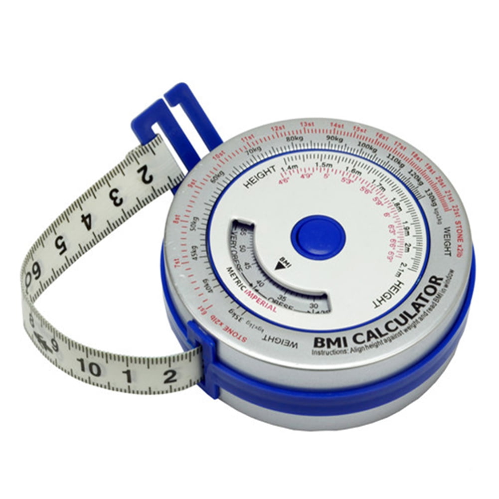Yoone 2M Portable Round Shape Aluminum Sheet BMI Calculator Body ...