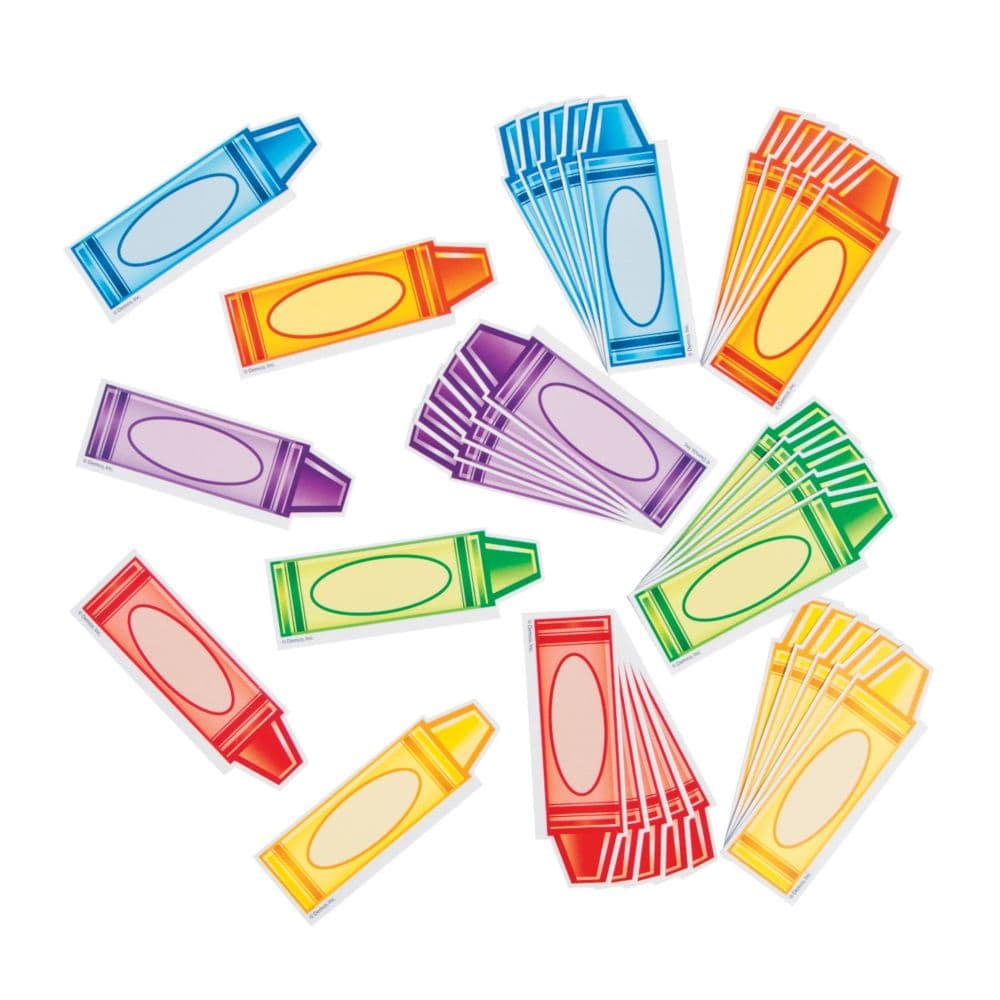 Crayon Mini Cutouts - Educational - 36 Pieces - Walmart.com