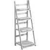 Fionafurn Sturdy Folding Wood 4-Tier Ladder Shelf, Living Room Decor ...