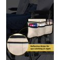 Beige Pure Color Wheelchair Bag with Cup Holder Walker Bag with ...
