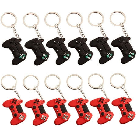 HTCM 12Pack Video Game Controller Handle Keychains for Video Game Party Favors Pendant, Birthday ...
