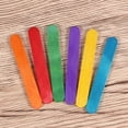 Masteelf Assorted Color Wooden Craft Sticks for Kids Playing 50Pcs ...