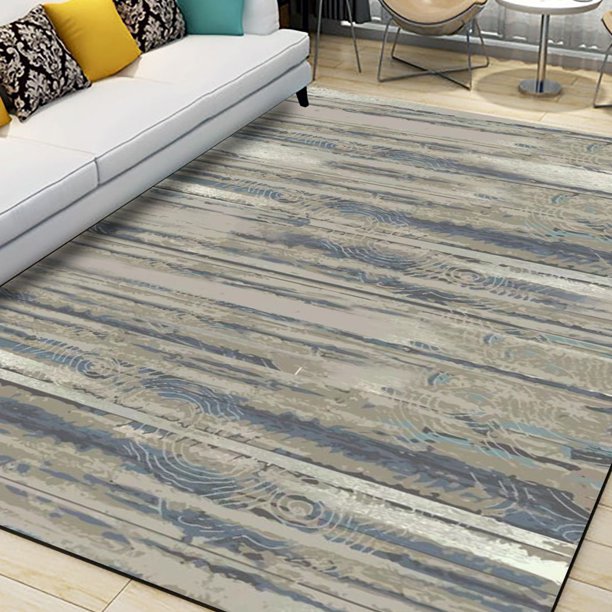 EastVita 3D Modern Simple Area Rug Non Slip Non-shedding Machine ...
