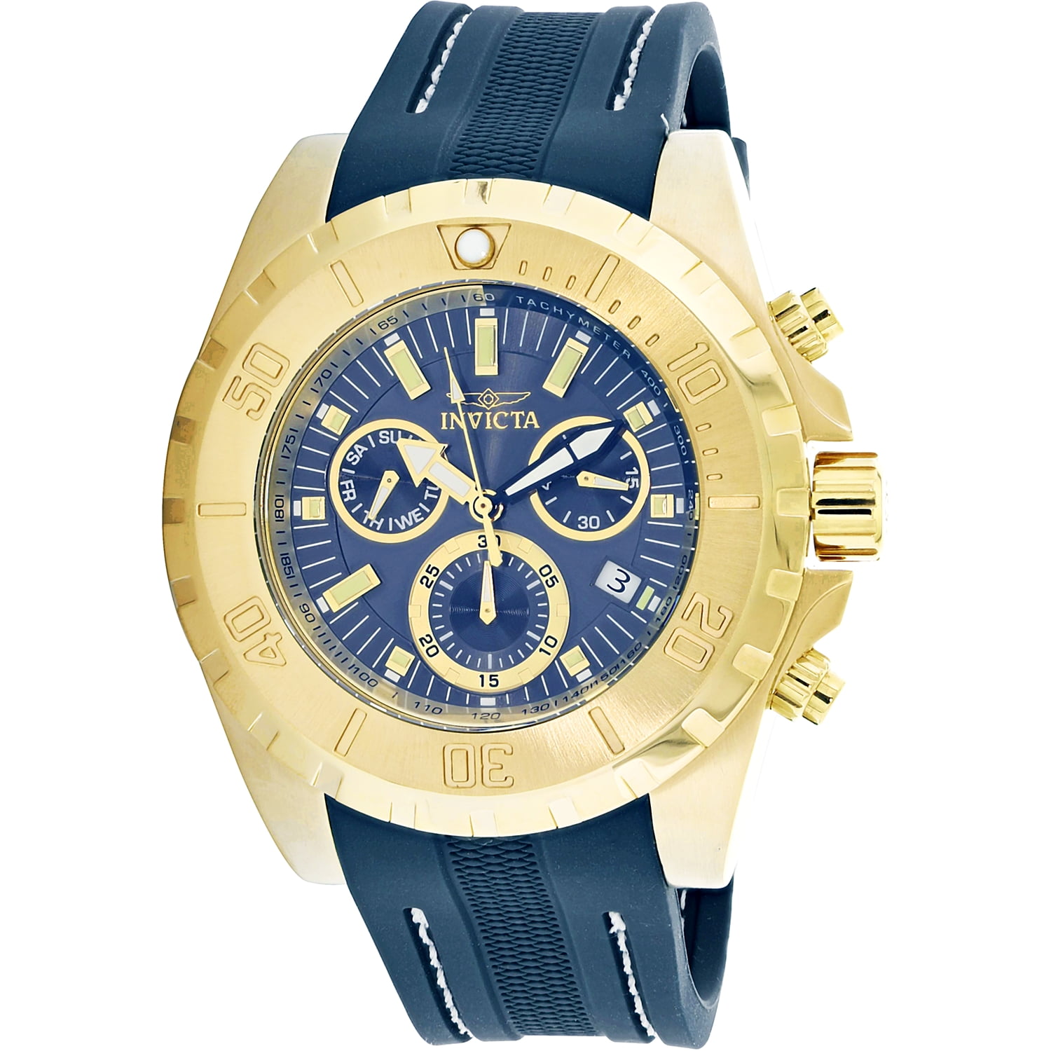 Invicta Men's Pro Diver 24919 Gold Rubber Quartz Fashion Watch ...