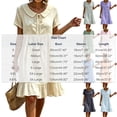 Kojanyu Women's Short Sleeve Mini Dresses Cotton 2026 Casual Summer ...