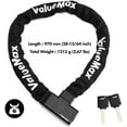 ValueMax Easy Metal Bike Chain Lock, Anti Theft Security with 2 Sturdy ...