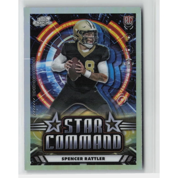 2024 Topps Cosmic Chrome Star Command Spencer Rattler #SC-19 RC ...