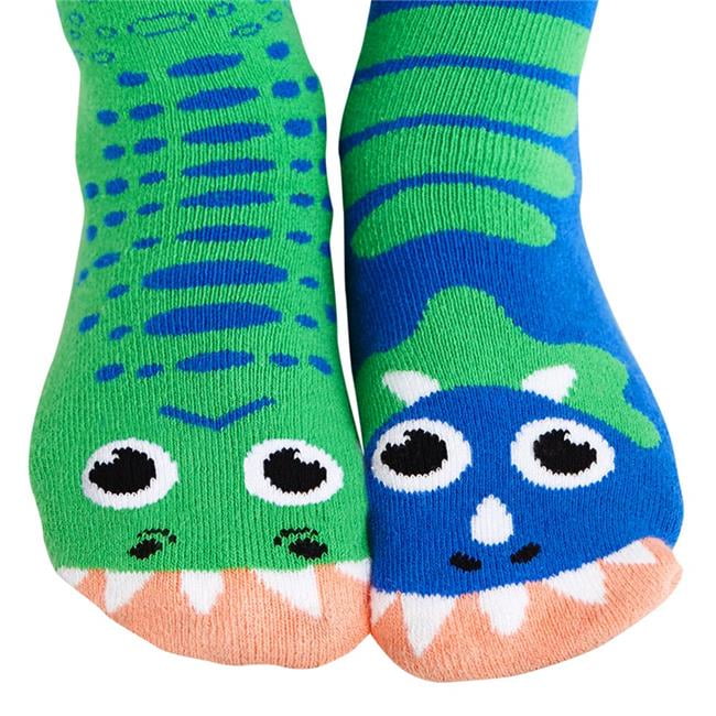 Pals Socks PS-8 T-Rex & Triceratops - Fun Kids Socks, 4-8 Years ...