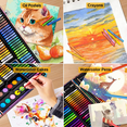 Art Supplies, 180 Piece Drawing Painting Art Kit with Clipboard and ...
