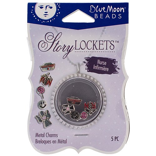 Blue Moon Story Lockets Metal Charm Assortment, 5pk - Walmart.com