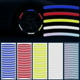 100 Pcs Reflective Car Wheel Rim Stickers, Night Warning Stripe, Decals ...