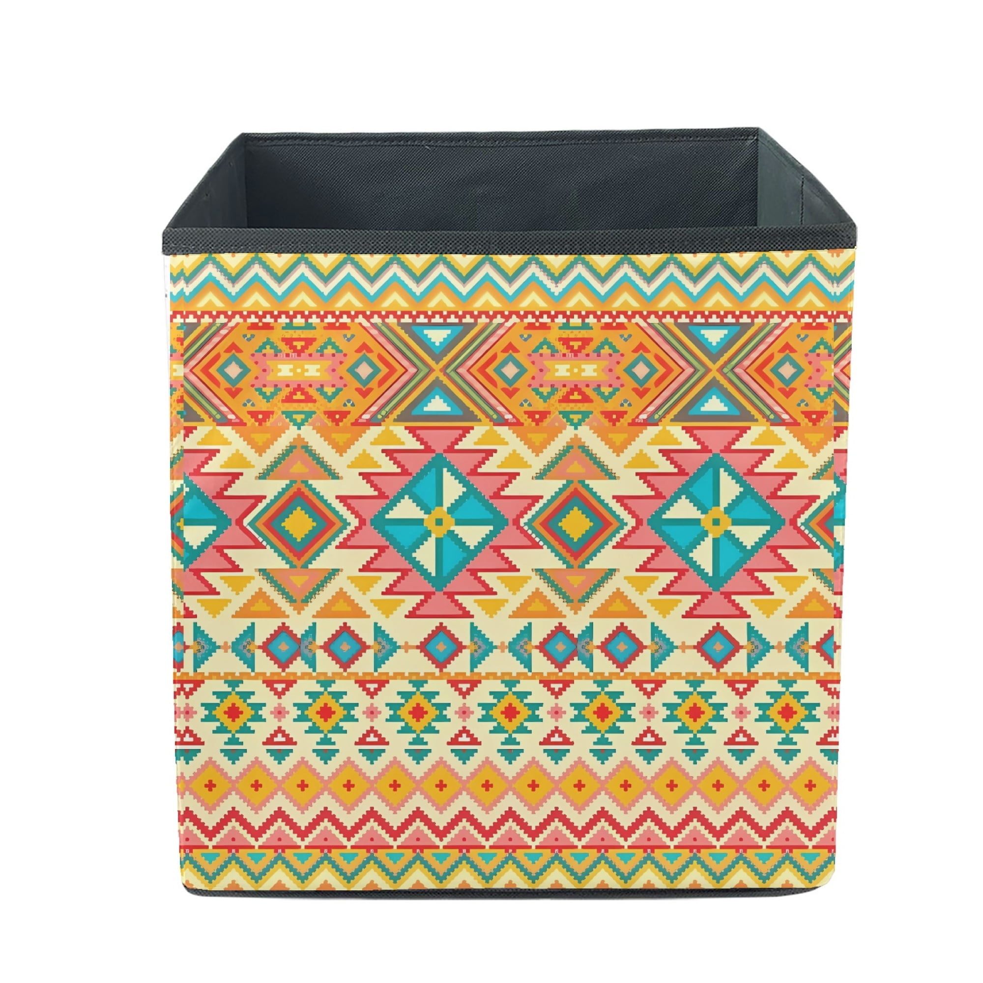 Vodetik Store 13 inch Boho Cube Storage Bins Fabric Bohemian Fabric ...