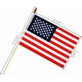 Small American Flags on Stick 5x8 Inch/Mini Ameirican Flags/Hand Held ...