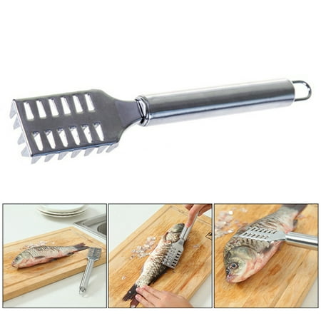 Stainless Steel Scale Scraper Manual Scale Removal Brush Fish Scale ...