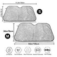 Daiia Silver Glitter Windshield Sun Shade for Car SUV Truck (Medium ...