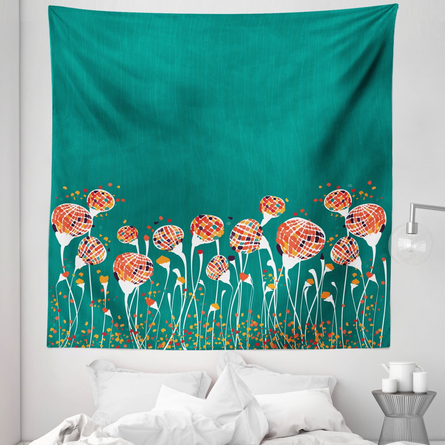 Colorful Tapestry, Ornate Bud and Petals Bizarre Colorful Various ...