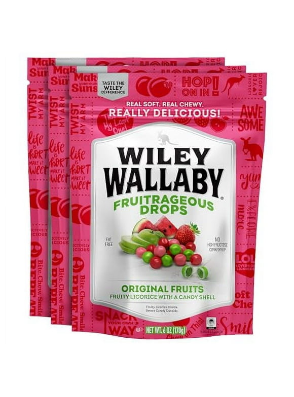 Wiley Wallaby Licorice in Gummy & Chewy Candy - Walmart.com