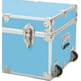 "Rhino Heavy Duty Travel Trunk with Wheels, Lockable Rolling Camp ...