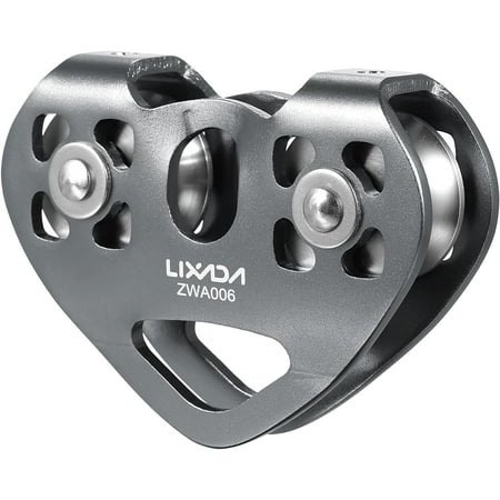 Lixada Zip Line Pulley Tandem Speed Dual Trolley 30kN Rescue Climbing ...