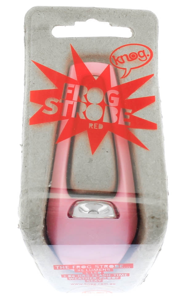 KNOG FROG Pink Strobe Bike Rear Light 25 Lumens RED LED Weather Proof ...