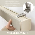 Cordless Roller Shades Hardware Kit with 3 PCS Silver Metal Mounting ...