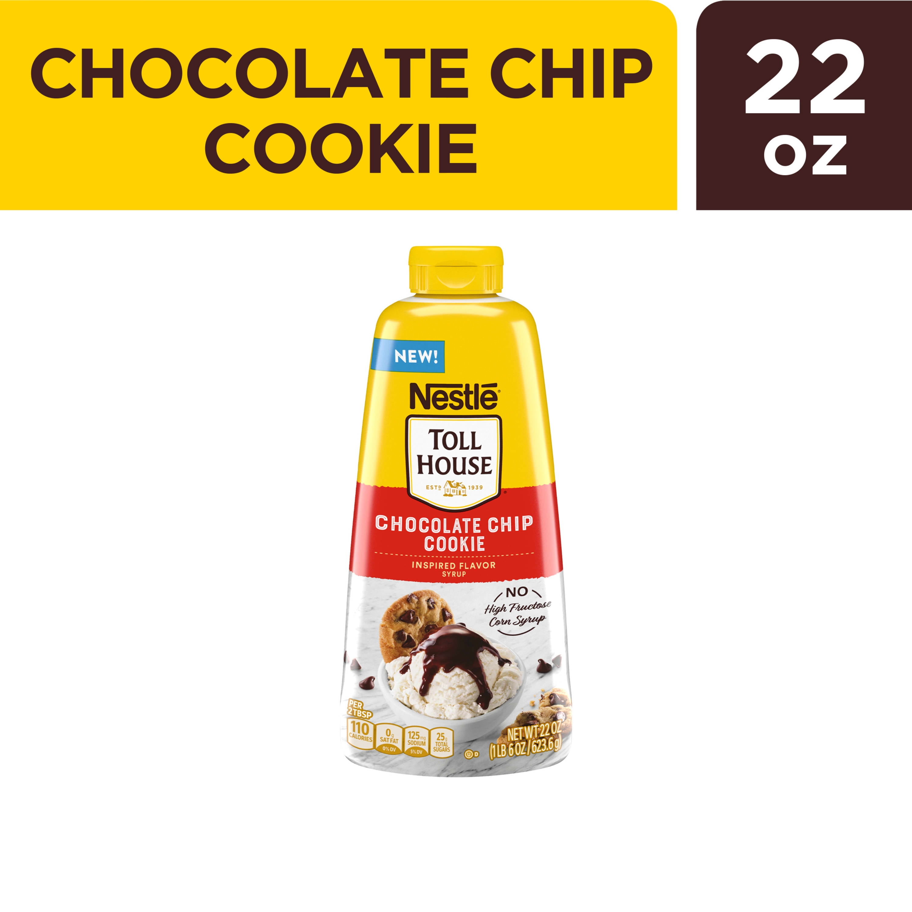 Nestle Chocolate Syrup, Toll House Chocolate Chip Cookie Flavor Syrup 1 ...