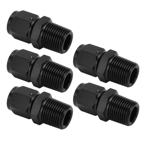 Adaptador recto AN hembra a NPT macho, 5 piezas Adaptador 6AN hembra A NPT Adaptador A NPT para ...