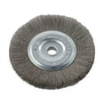 Mosiee 6Inch Crimped Stainless Steel Wire Wheel Brush Bench Grinder ...