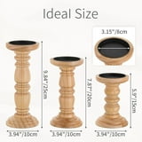 Free Shipping! Hanobe Wood Candle Holders for PIllar Candles Farmhouse ...