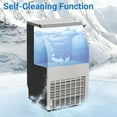 Smad Stainless Steel Commercial Ice Maker 100lbs Cube Machine ...