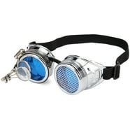 SAYFUT Vintage Red Copper Steampunk Goggles with Double Ocular Loupe ...