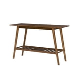 Linon Charlotte Console Table, Brown, with Shelf - Walmart.com