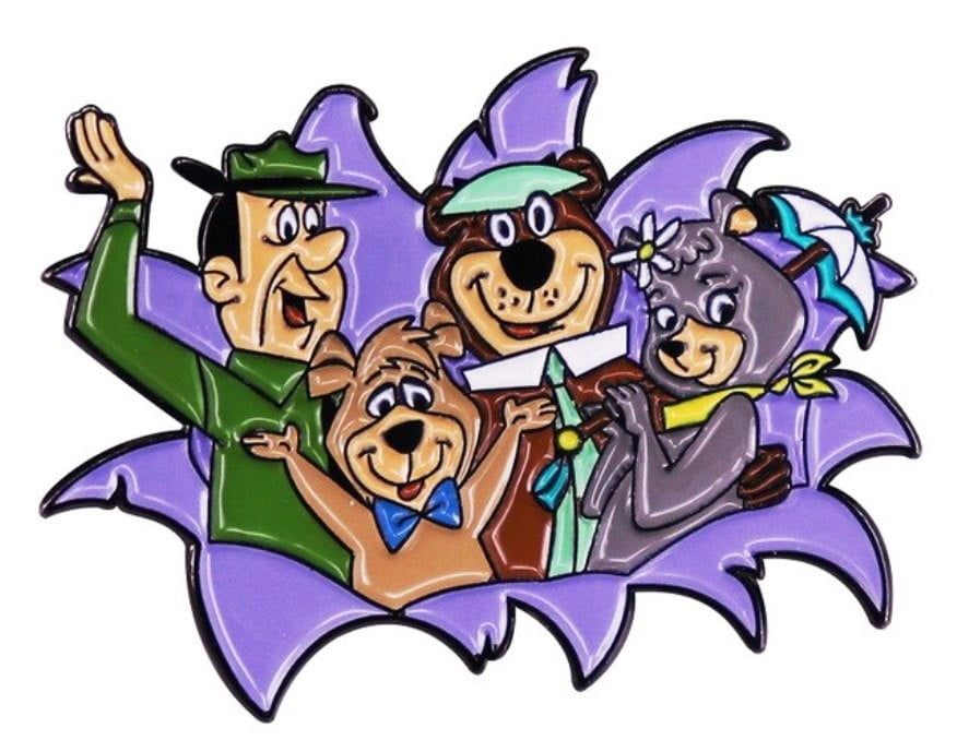 Yogi Bear And Friends Cartoon Characters 1.5 Inches Wide Enamel Metal ...