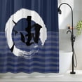 Circle Oil Word Shower Curtains for Bathroom, Japanese Circle Oil Word ...