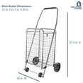 Helping Hand Pop 'n Shop Folding Cart with Pop on Wheels and Foam ...