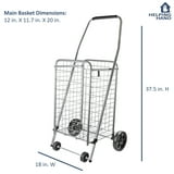 Helping Hand Pop 'n Shop Folding Cart with Pop on Wheels and Foam ...