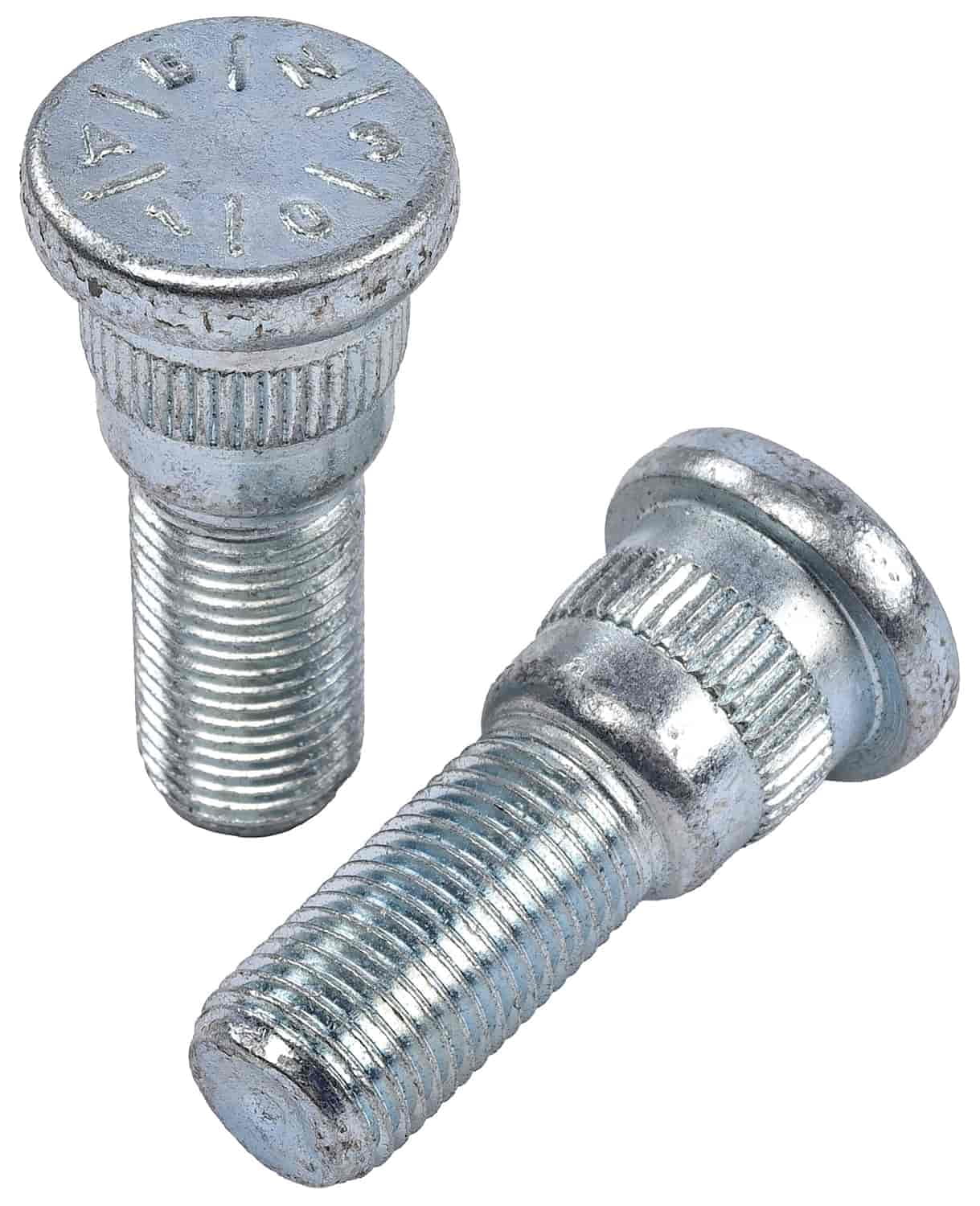 JEGS 65154 Wheel Studs Serrated Stud 1/2 in.-20 Thread 0.673 in. Knurl ...