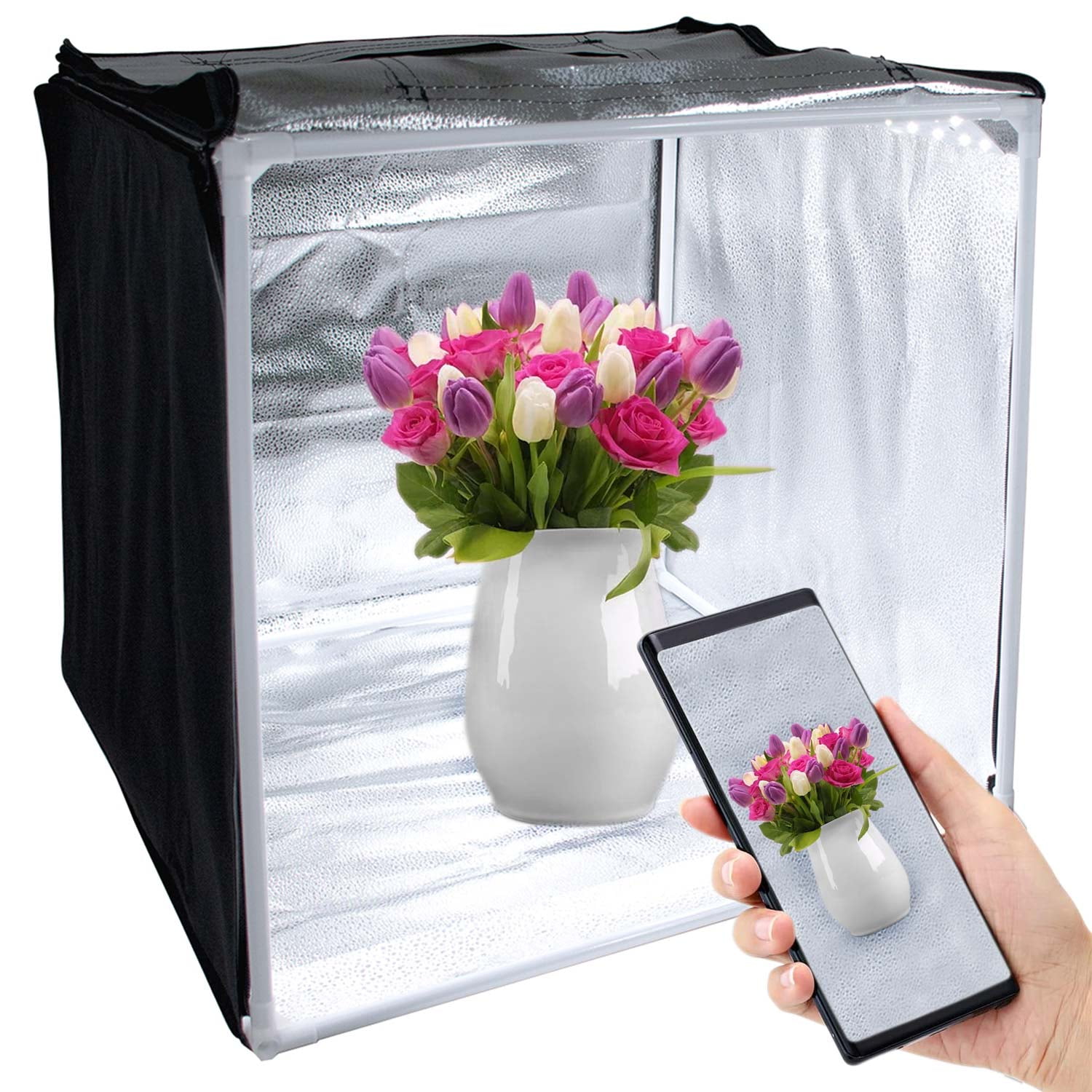 Caja Luz Estudio Fotografico Portatil Audiotek 50x50 Led Profesional | Walmart en línea