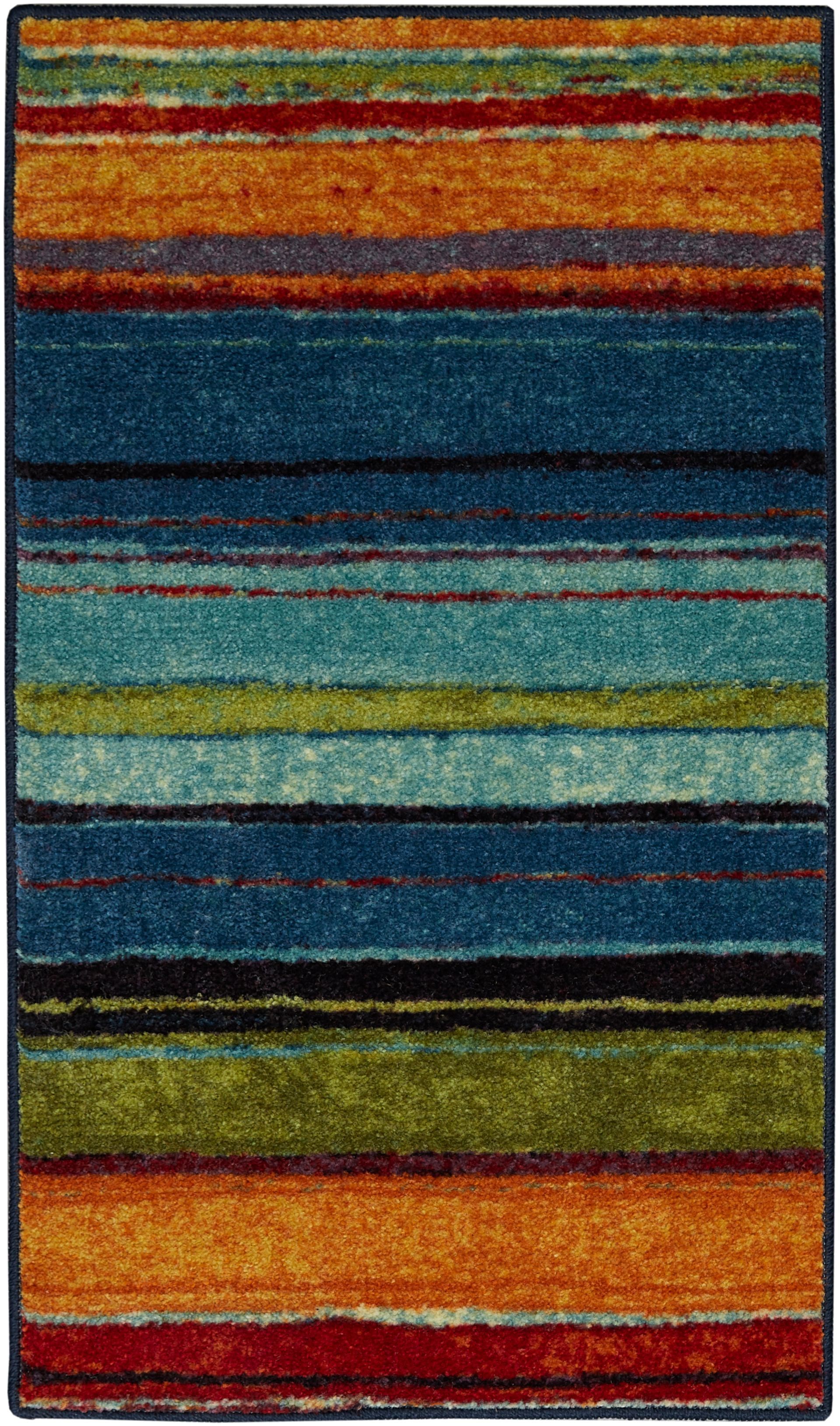 Mohawk Home Rainbow Stripe Accent Rug, 1' 8" x 2' 10" - Walmart.com ...