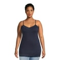Terra And Sky Womens Plus Size Lace Trim Cami Tank Top 2 Pack