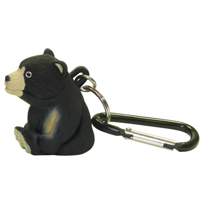 Wildlight Animal Carabiner Flashlight - Black Bear | Animal Keychain ...