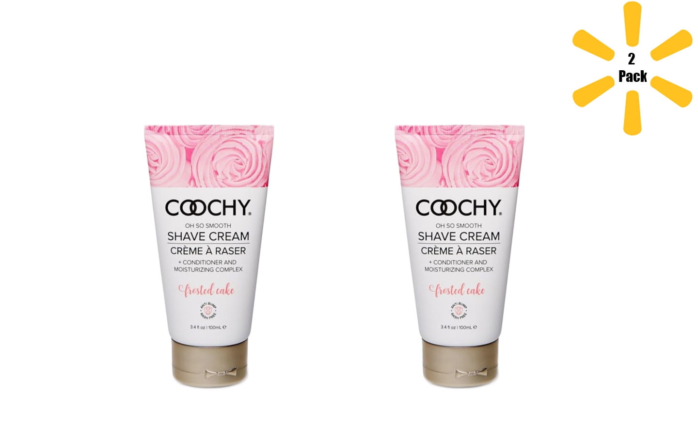 Coochy Shave Cream-Frosted Cake 3.4oz | Two Pack - Walmart.com