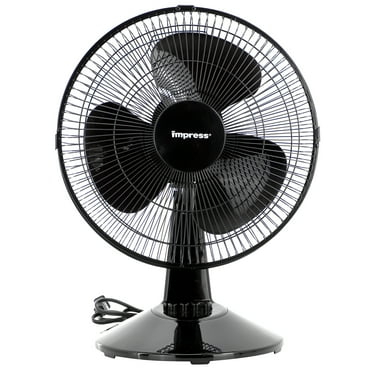 Products 12 Inch Table Fan 3-speed (black) - Walmart.com