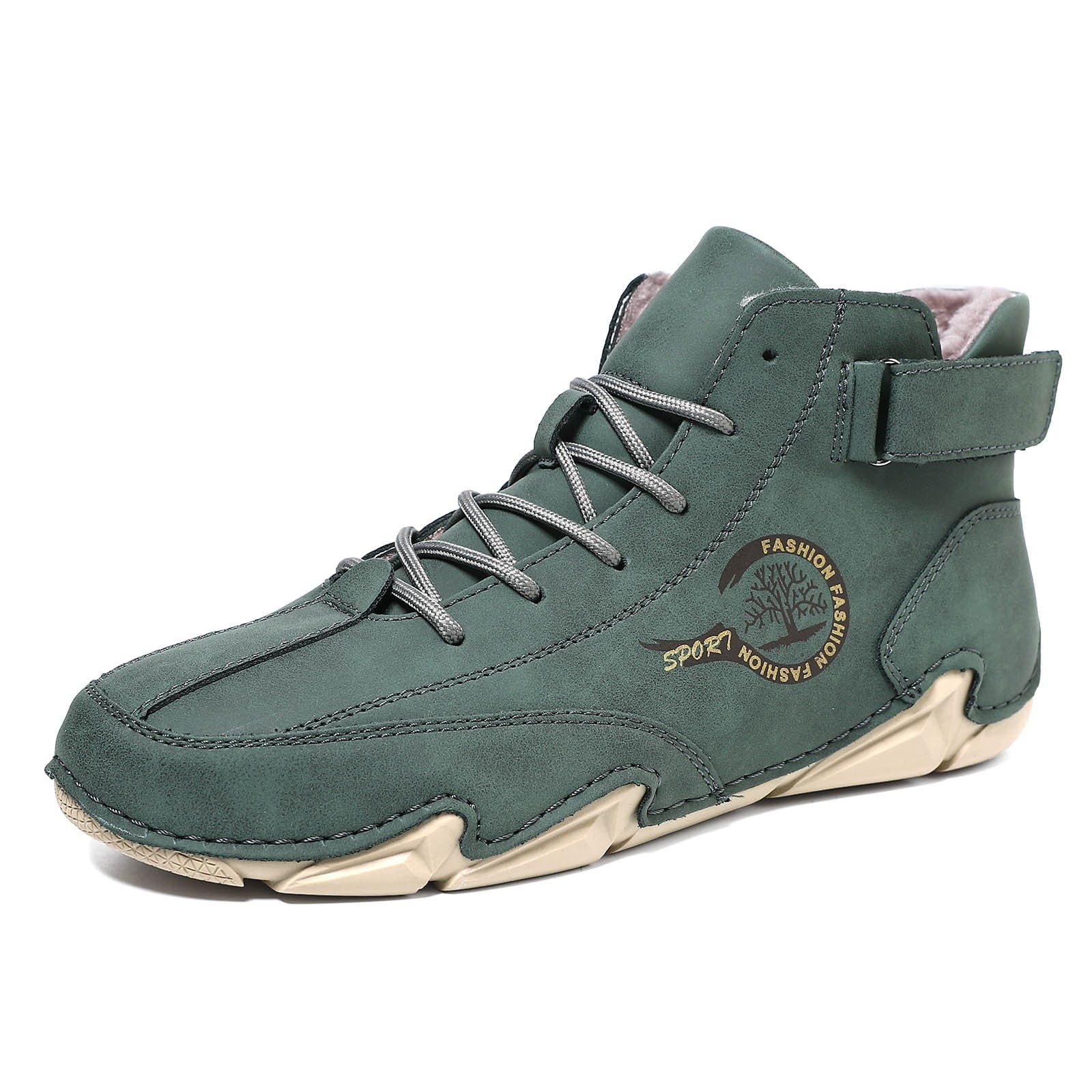 asddcavvf Men's Fashion Leather Casual Comfort High Top Ankle Boots ...