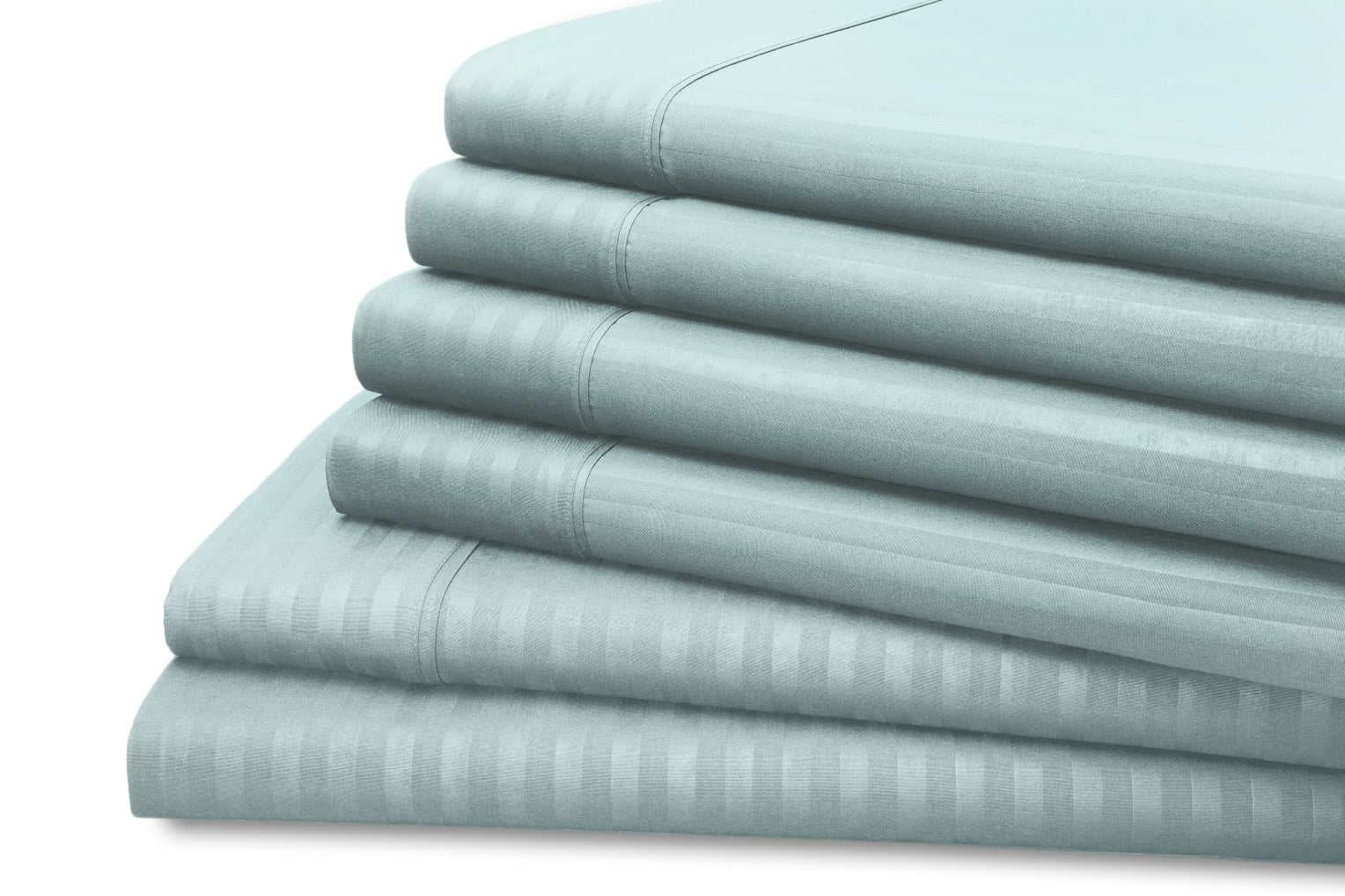 Hotel New York 6-Piece Dobby Stripe Sheet Set - 5 Colors - Light Blue ...