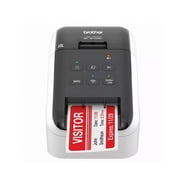 Brother QL-800 Professional Label Printer, High-Speed, Black & Red ...
