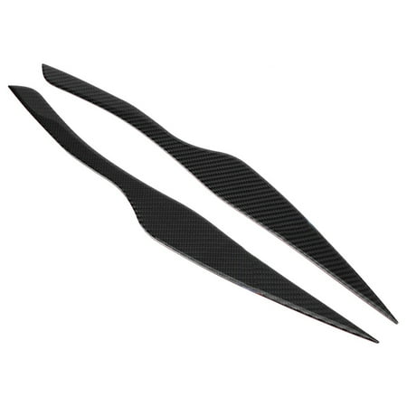 Headlight Eyebrow,Pair Carbon Fiber Headlight Headlight Trim Eyelid Car ...