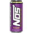 NOS GT Grape Energy Drink, 16 Fl oz, Natural Caffeine, Electrolytes ...