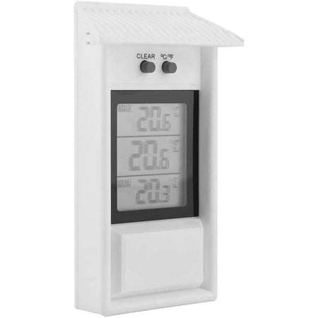 Indoor Outdoor Thermometer, Waterproof Digital Wireless Temperature ...